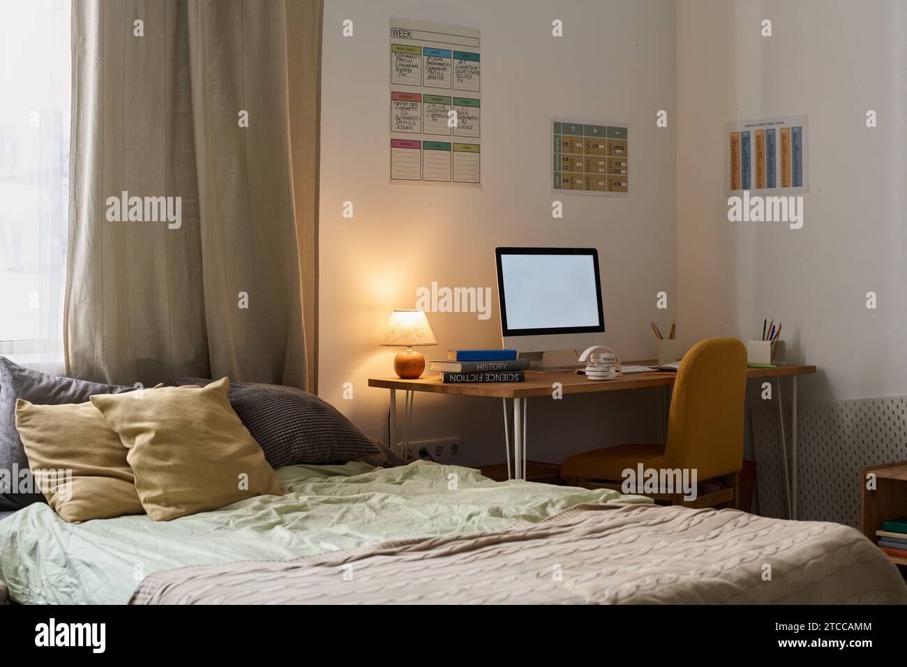 Teenage bedroom desk hi-res stock photography and images - Alamy