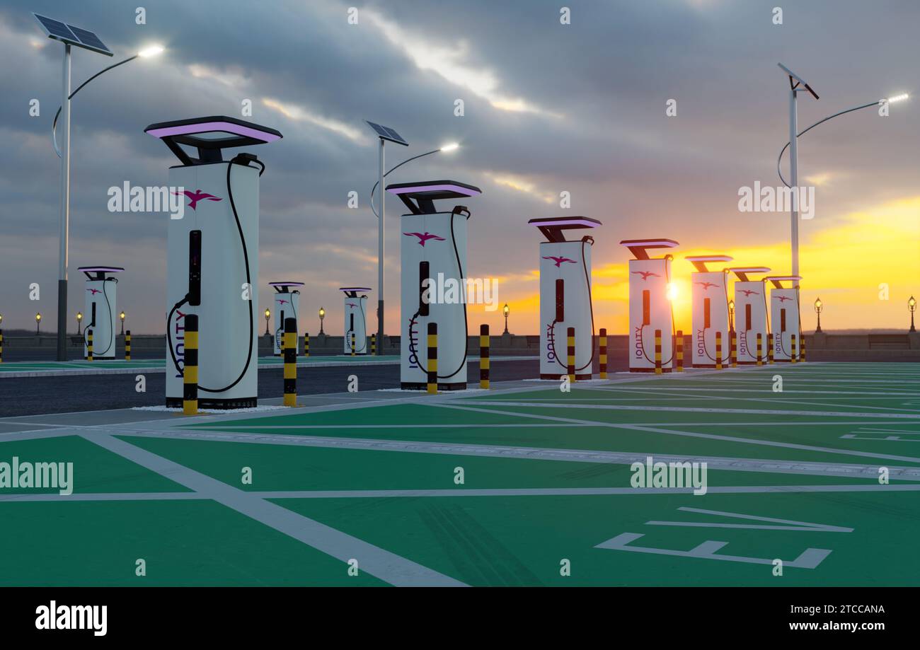 fast charging stations from Ionity Stock Photo - Alamy