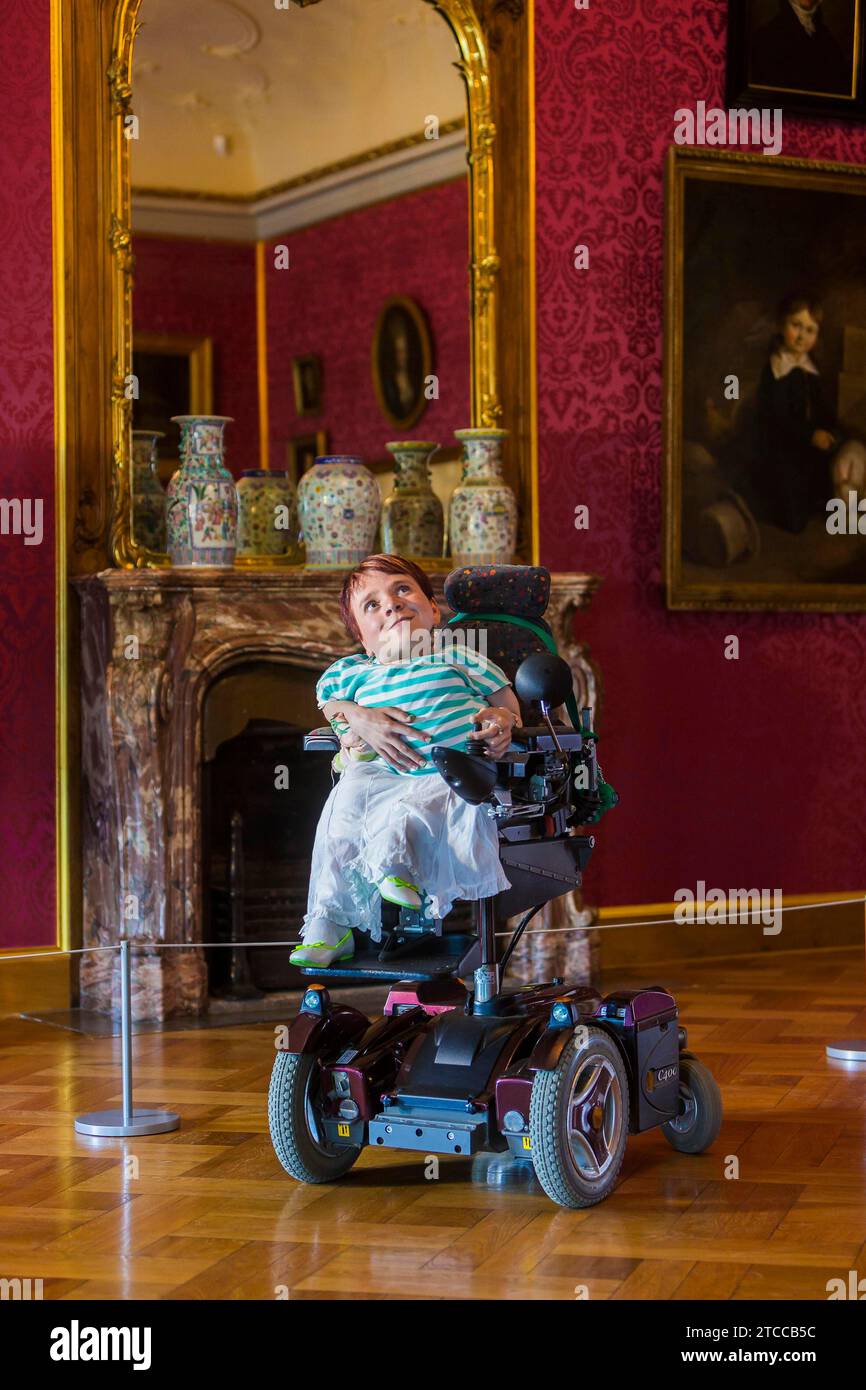 Wheelchair user in Lichtenwalde Stock Photo - Alamy