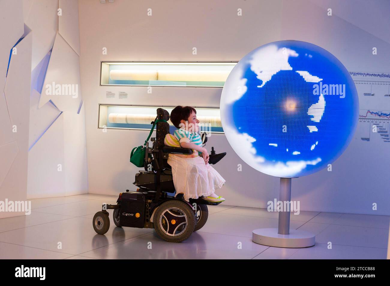 Young wheelchair rider in the smac Stock Photo - Alamy