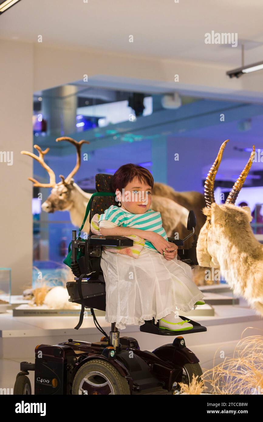 Young wheelchair rider in the smac Stock Photo - Alamy