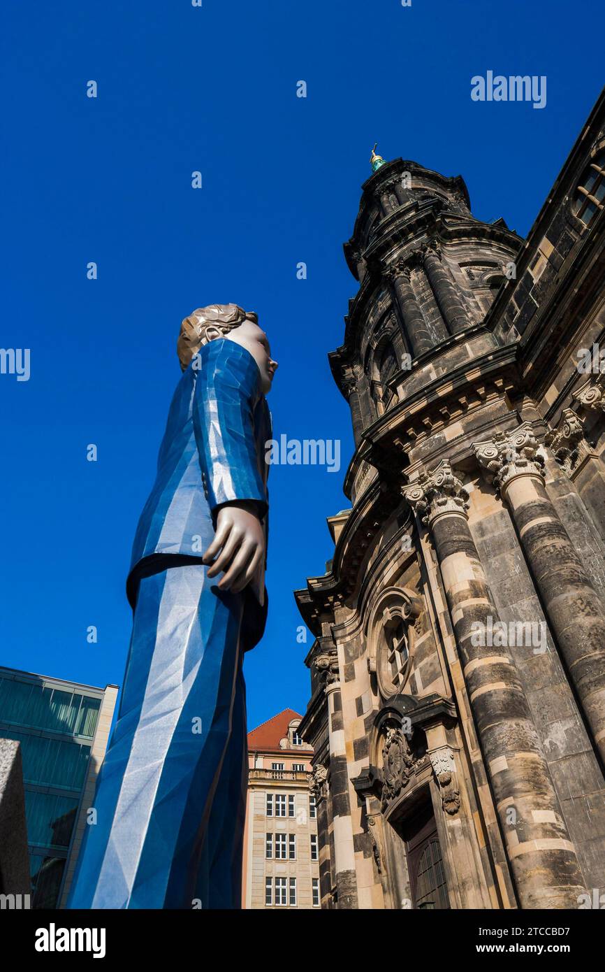 Cross Church Dresden Stock Photo - Alamy