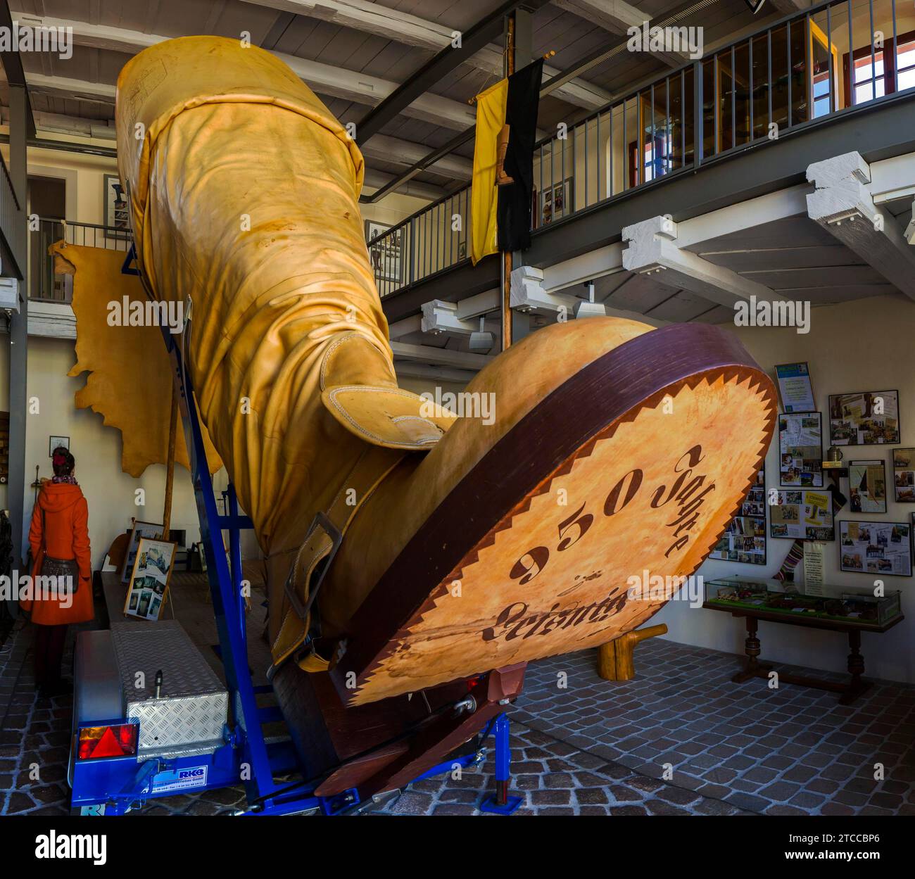 The Leisnig Giant Boot, World's Largest Gauntlet Boot! Stock Photo - Alamy