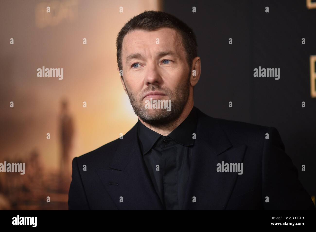 Joel Edgerton attends the premiere of "The Boys in the Boat" on Monday ...