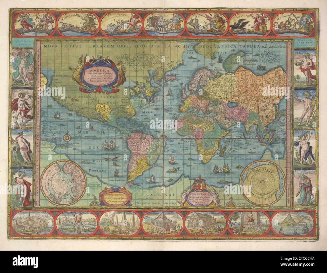 Blaeu world map hi-res stock photography and images - Alamy