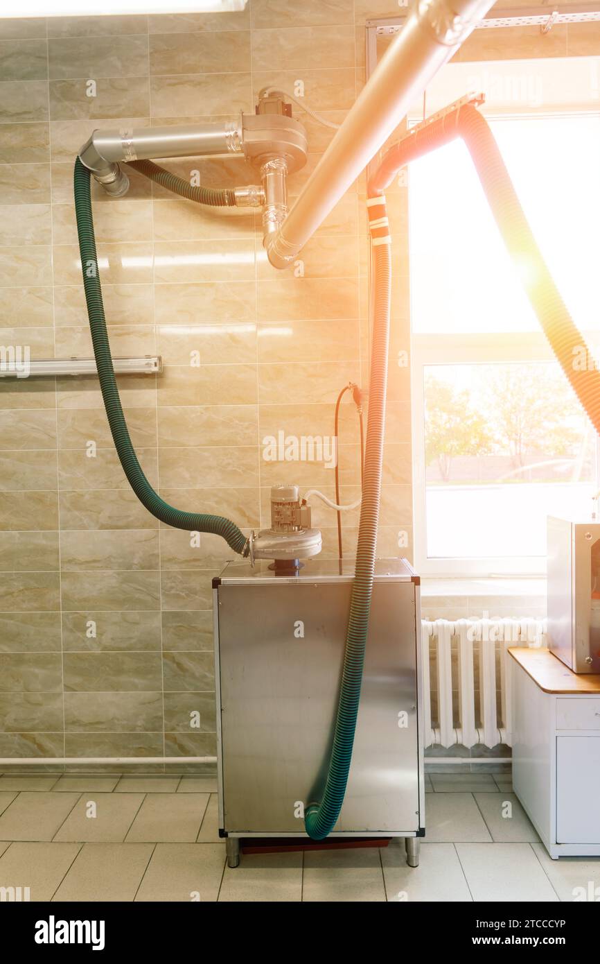 Boiler station, boiler room. Engine room, technical equipment Stock ...