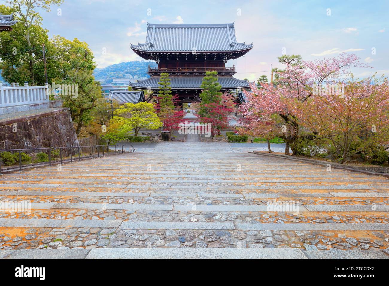 Kyoto, Japan - April 5 2023: Kurodani or Konkai-Komyoji temple founded ...