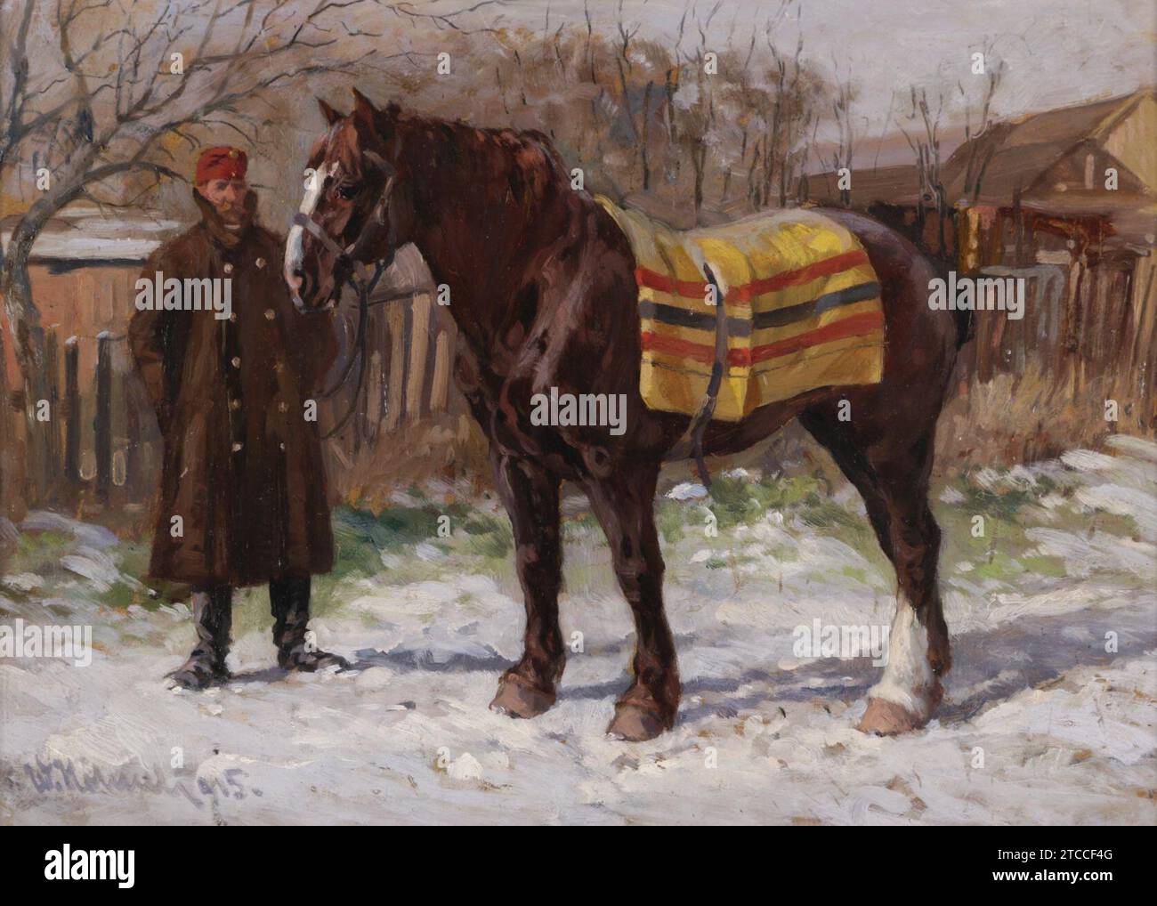 Wilhelm Höhnel - Pferd mit Reiter Stock Photo - Alamy