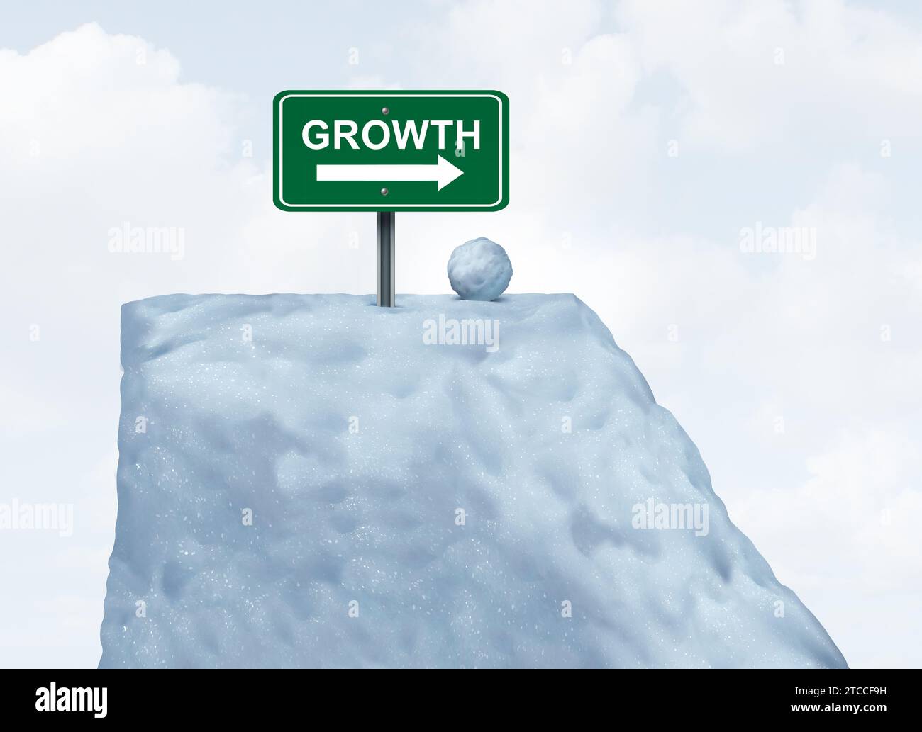 Business Advice Concept and Growth potential Snowball principal as a ...