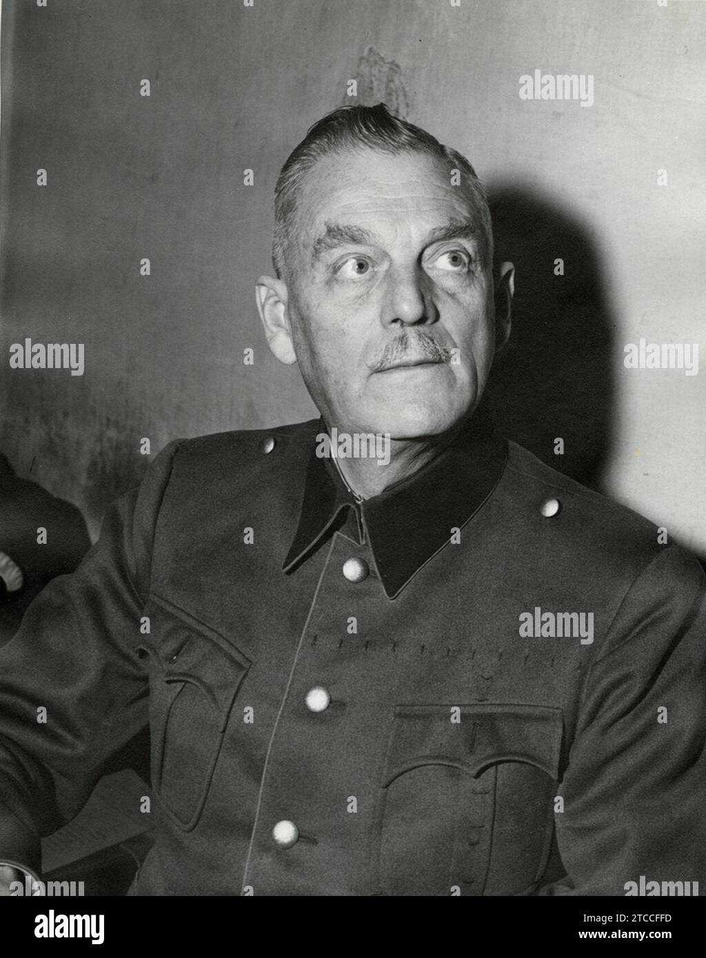Wilhelm Keitel at Nuremberg Trials November 1945 Stock Photo - Alamy