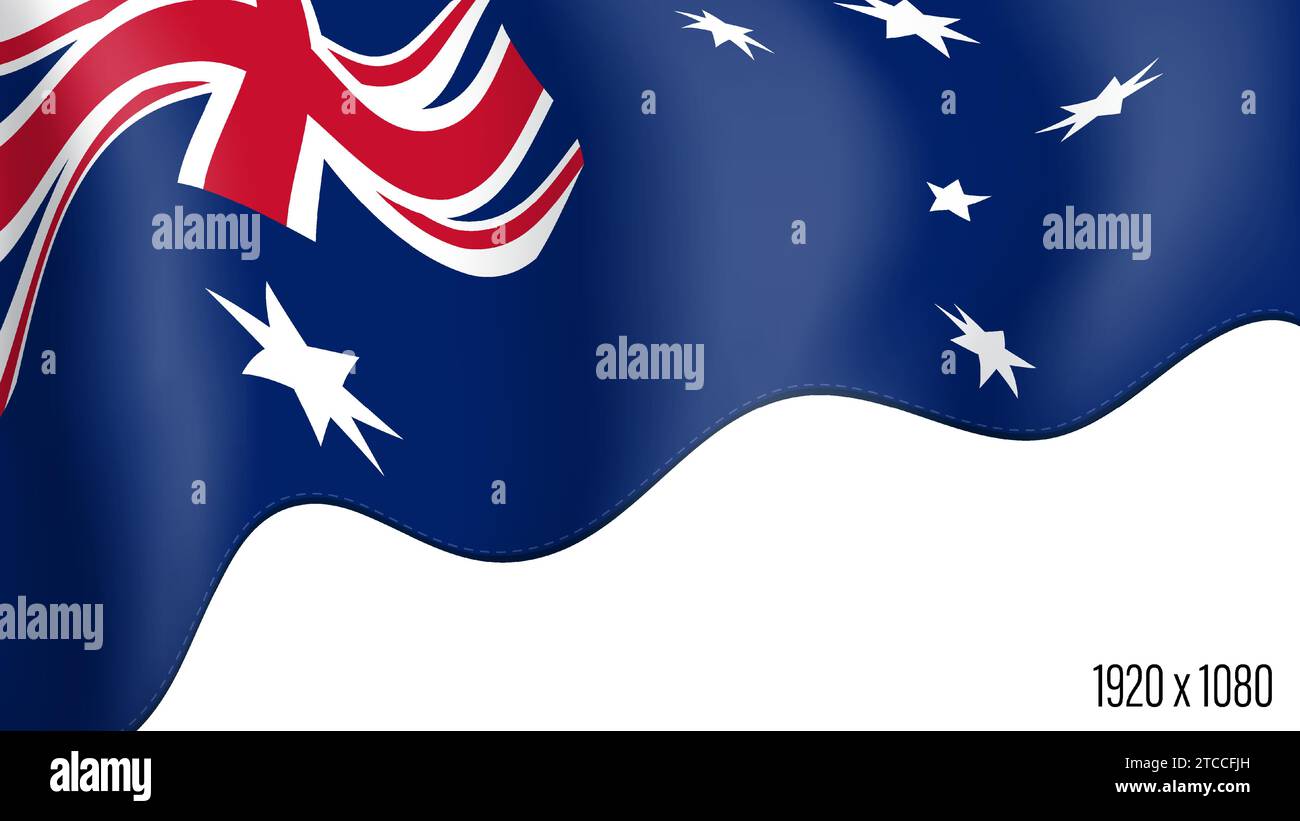 Australian flag wave Stock Vector Images - Alamy