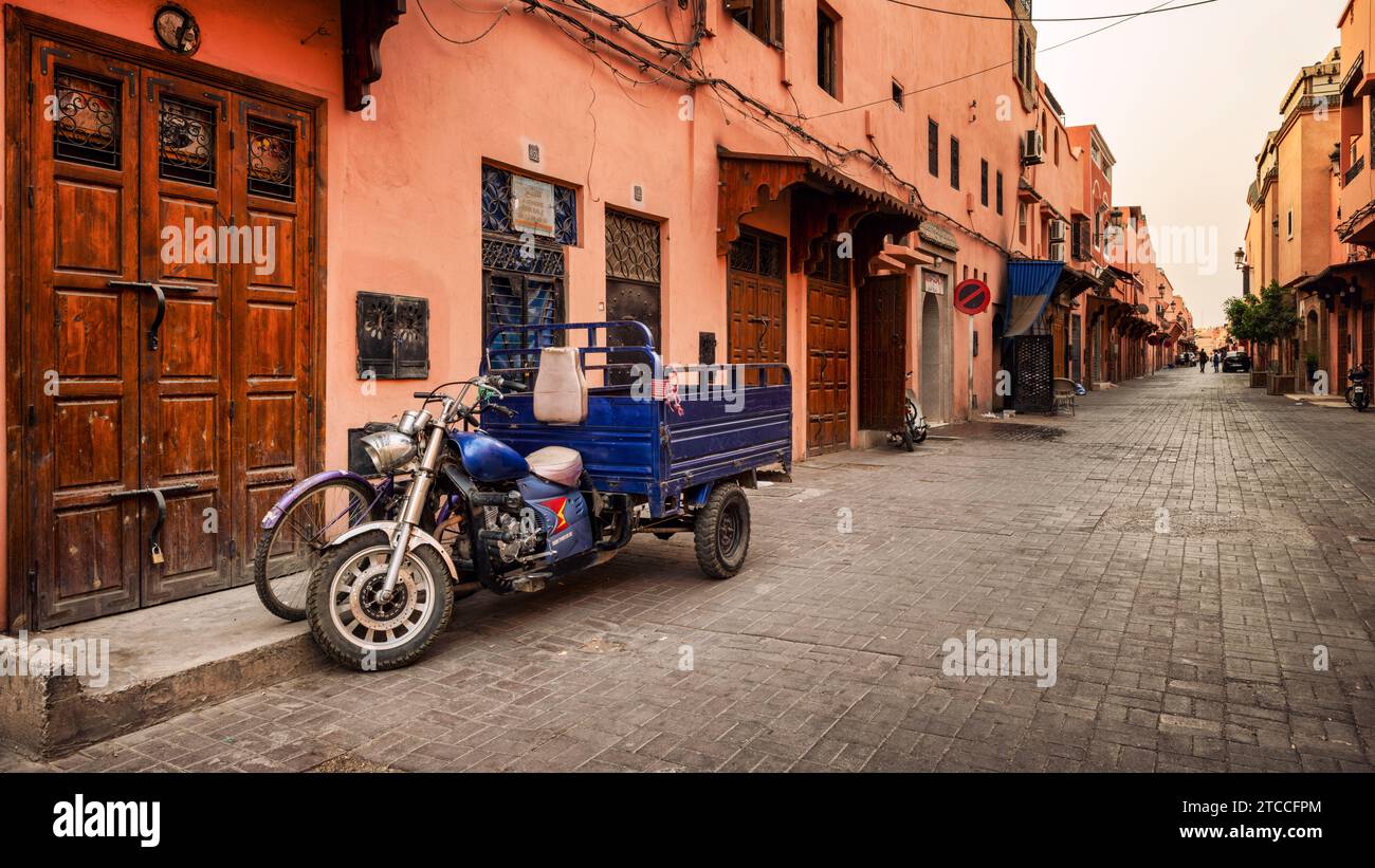 Marrakesh, Morocco: three-wheeled Small-cargo Carrier Powered by ...