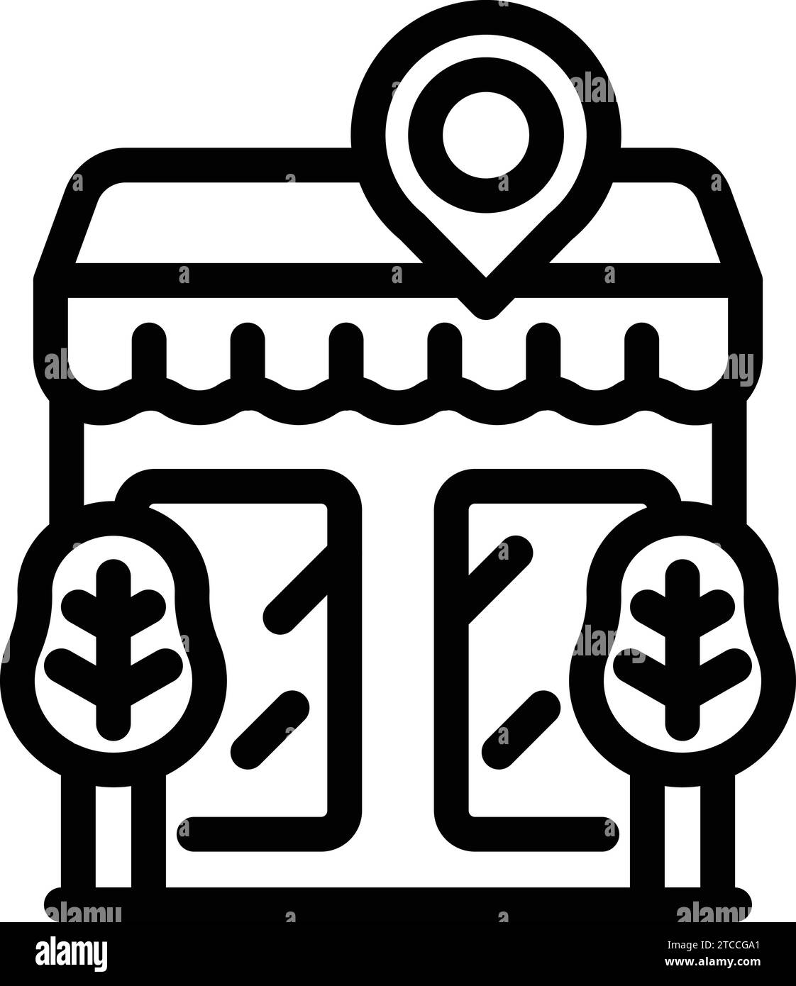 Restaurant frontage Stock Vector Images - Alamy