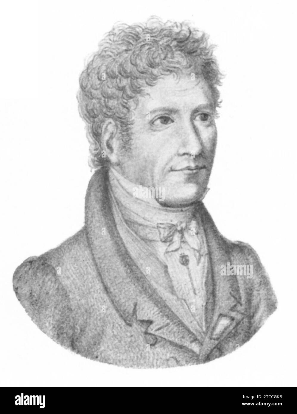 Wilhelm Marstrand - Portræt af Nicolai Jacob Marstrand - 1825 Stock ...