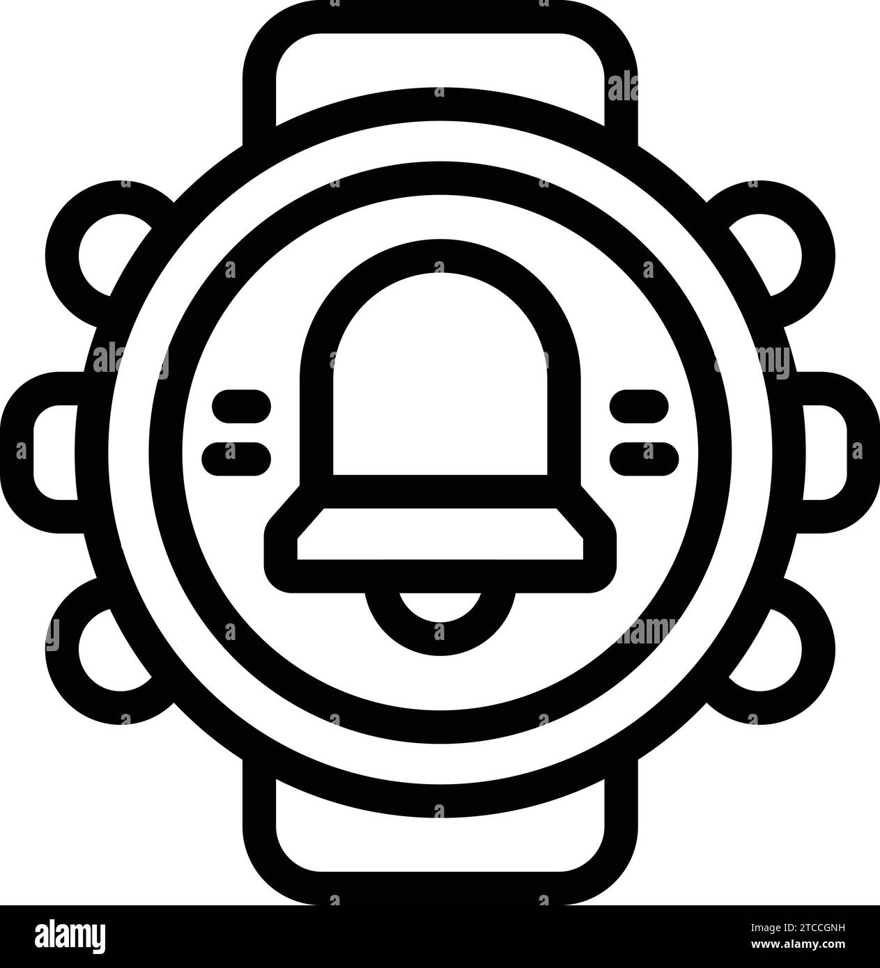 Smart pedometer icon outline vector. Tracking activity wristband ...