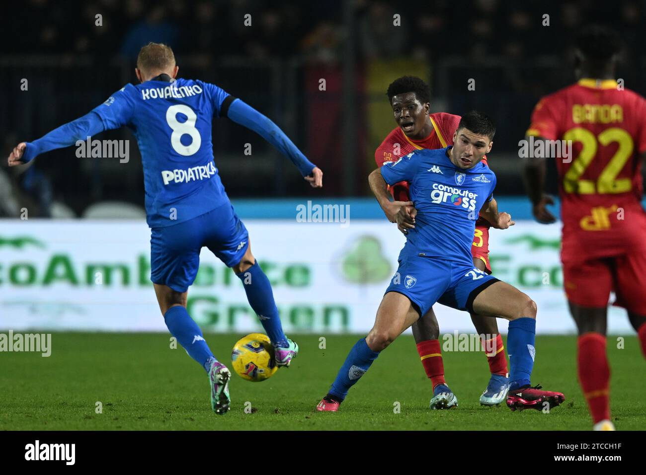 Viktor Kovalenko (Empoli)Nicolo Cambiaghi (Empoli)Patrick Dorgu (Lecce ...