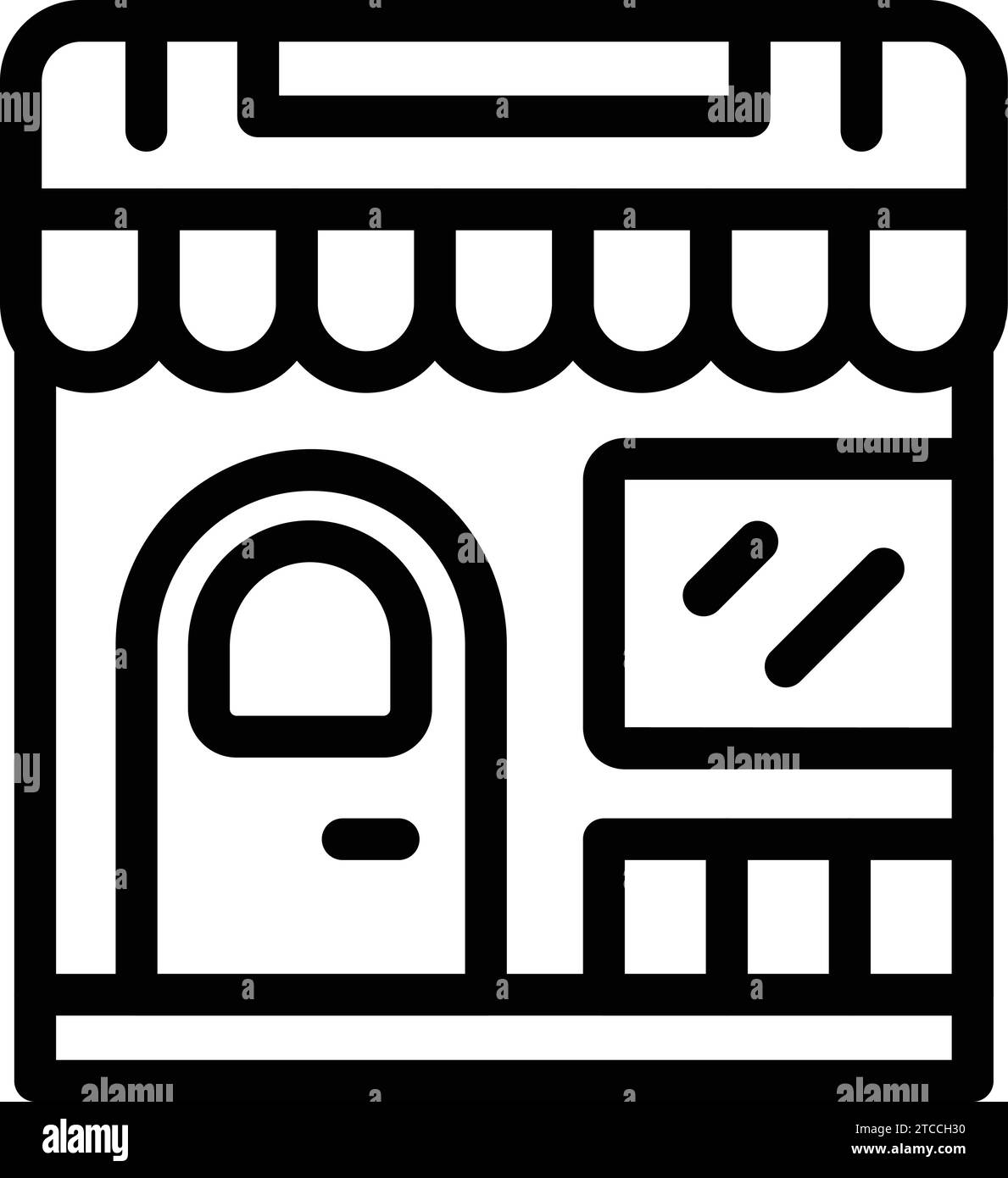 Supply shopping chain icon outline vector. Grocery supermarket store ...