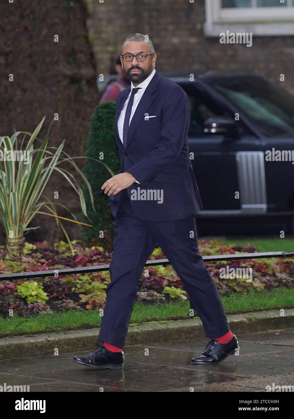 Home Secretary James Cleverly arrives in Downing Street, London, for a ...