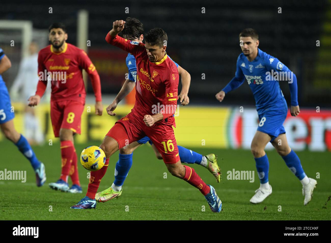 Joan Gonzalez Canellas (Lecce)Stiven Shpendi (Empoli) during the ...