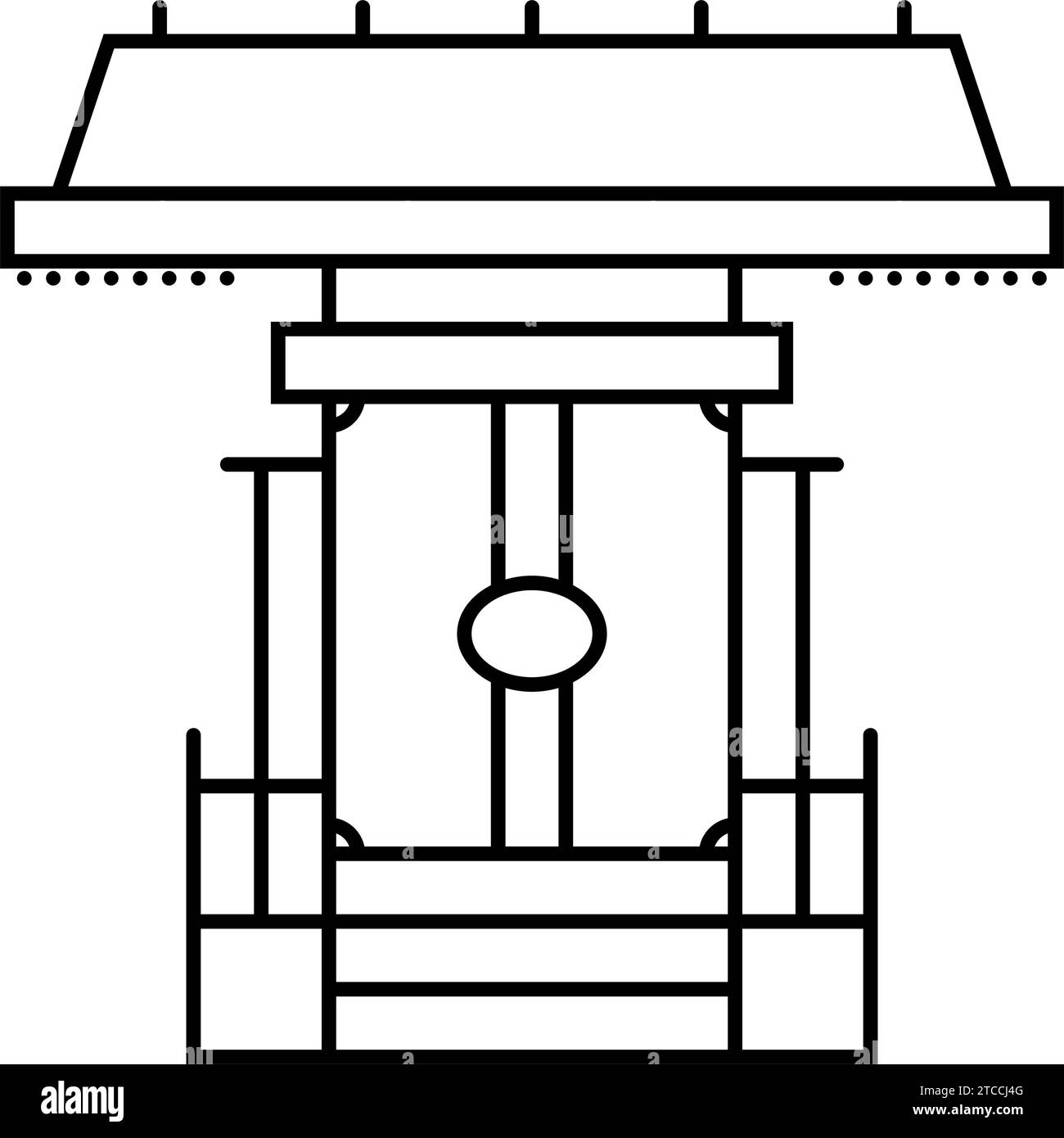 kamidana household shrine shintoism line icon vector illustration Stock ...
