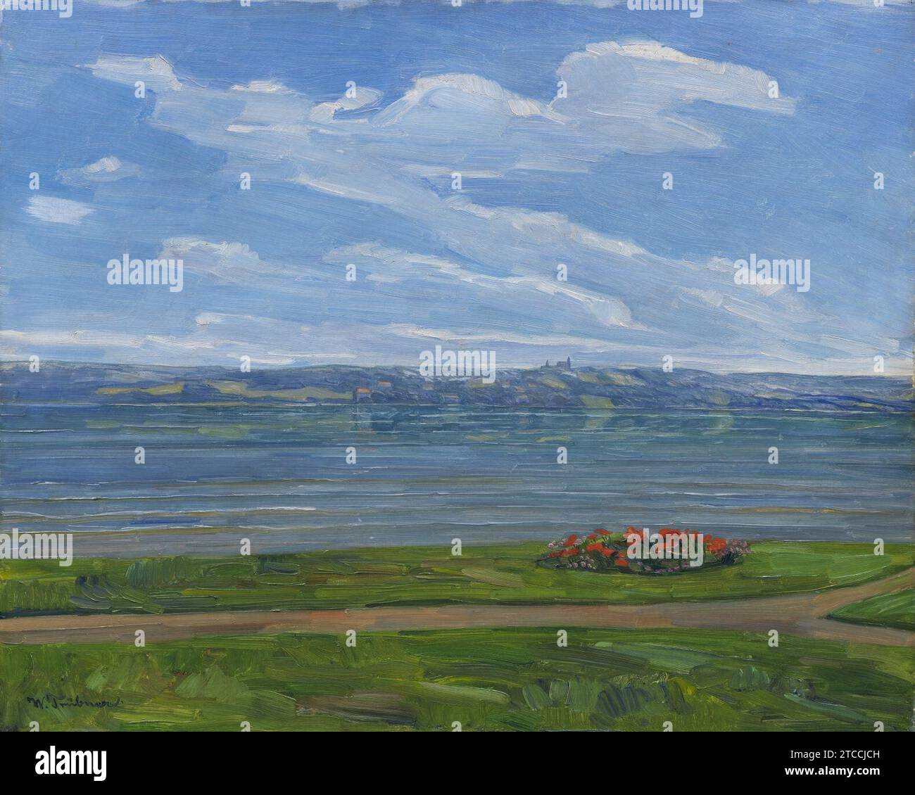 Wilhelm Trübner Aussichtsplatz am Starnberger See 1911 Stock Photo - Alamy