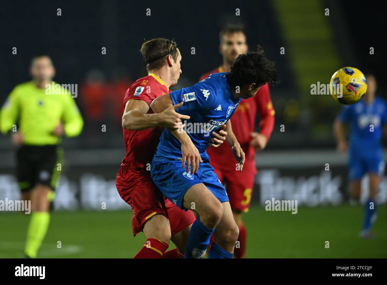 Stiven Shpendi (Empoli)Federico Baschirotto (Lecce) during the Italian ...