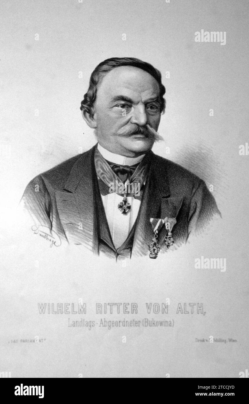 Wilhelm von Alth Litho Stock Photo - Alamy