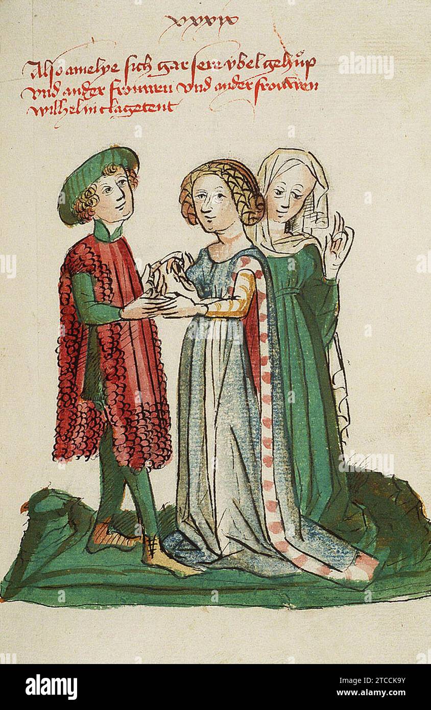 Wilhelm von Orlens has a conversation with Princess Amelie Stock Photo ...