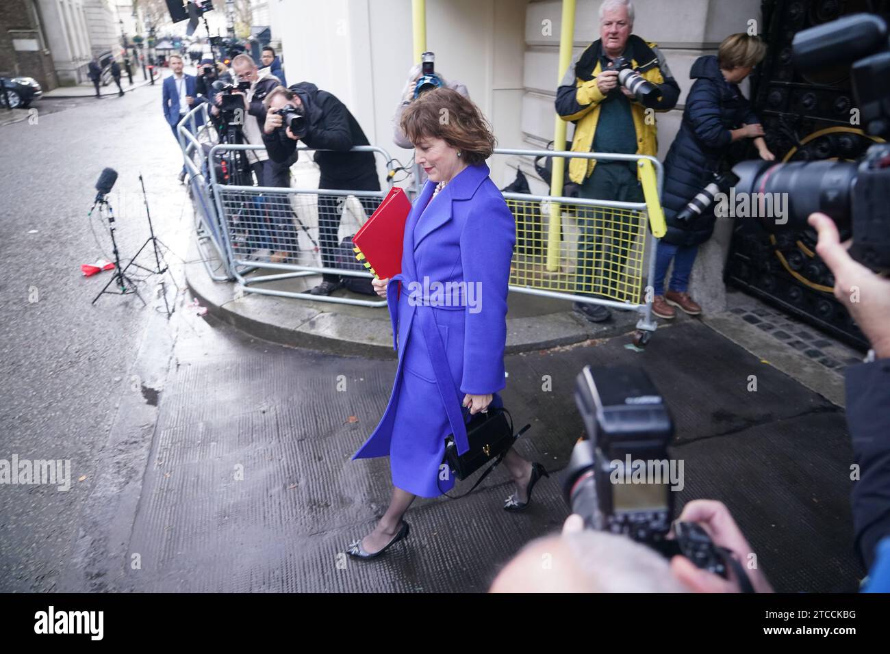 Health Secretary Victoria Atkins arrives in Downing Street, London, for ...