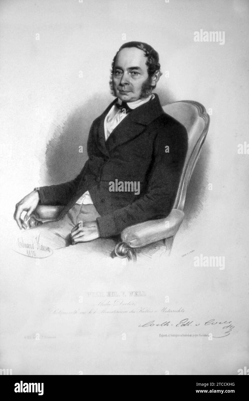 Wilhelm von Well Litho Stock Photo - Alamy