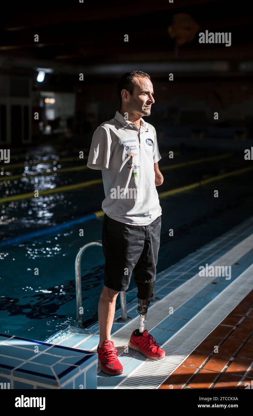 Valencia, 10/05/2016. Interview with Ricardo Ten, Paralympic swimmer ...