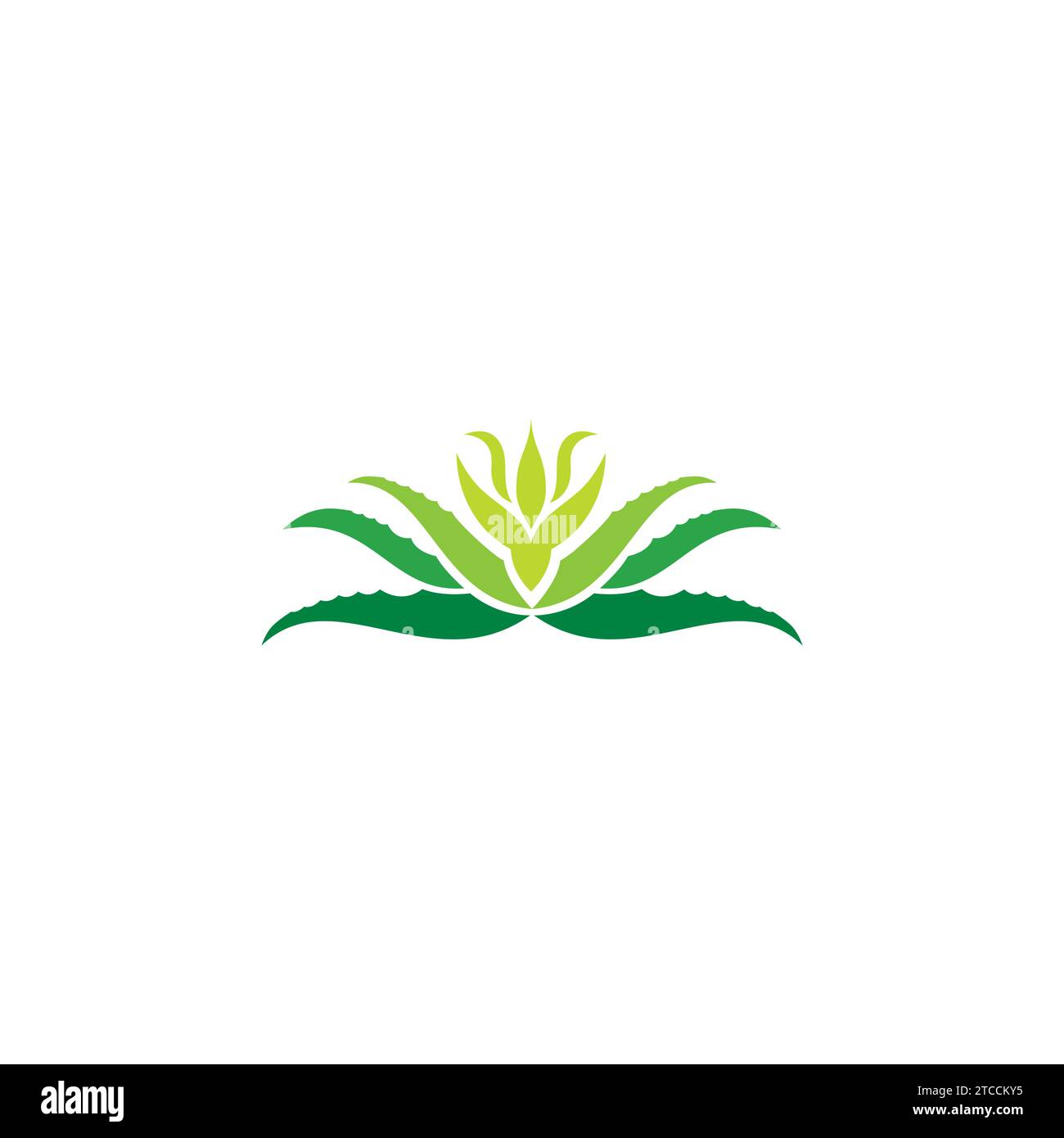 Aloe Vera Logo Design Template. Aloevera Icon Stock Vector Image & Art ...