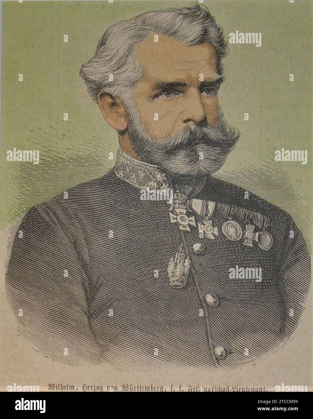 Wilhelm, Herzog von Württemberg, 1878 Stock Photo - Alamy