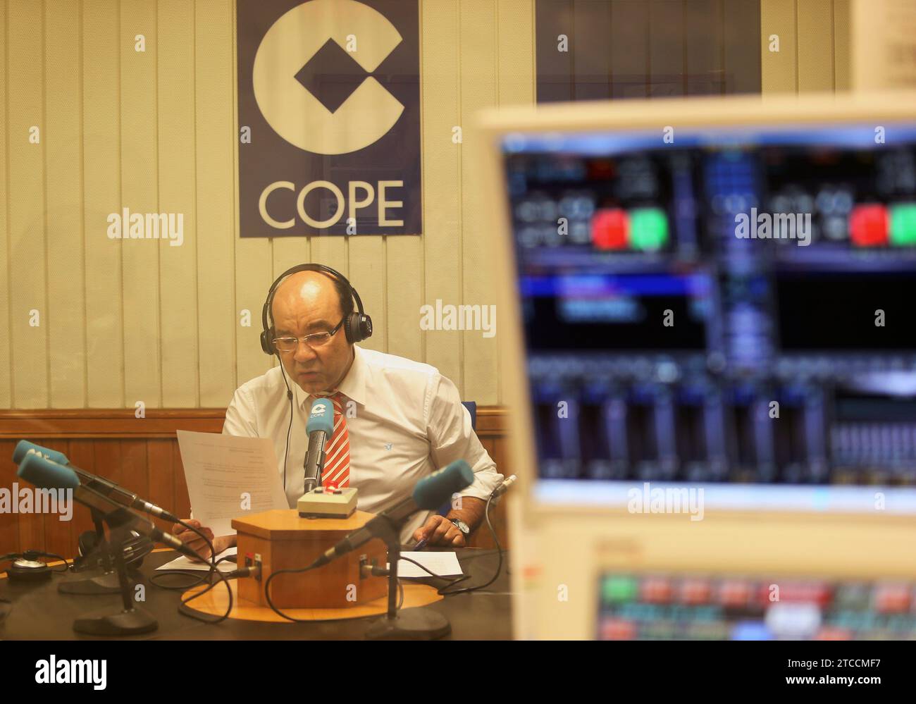 madrid, 3-21-2013.-angel exposito, presenter of the COPE news.-photo ...