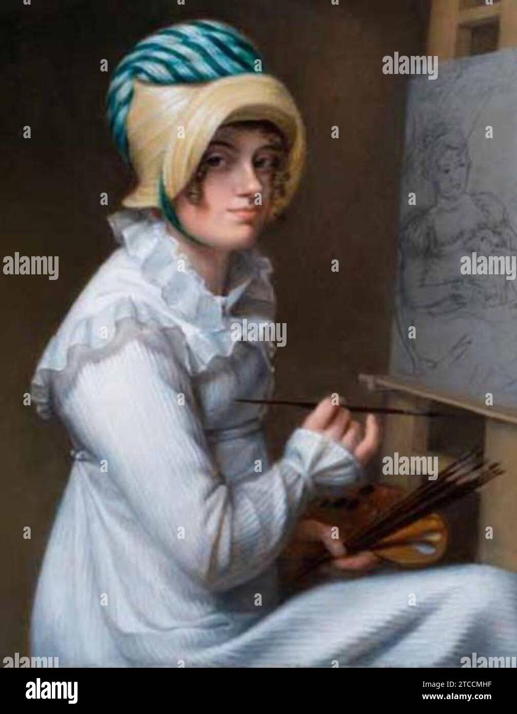 Wilhelmina Geertruida van Idsinga - Zelfportret Stock Photo - Alamy