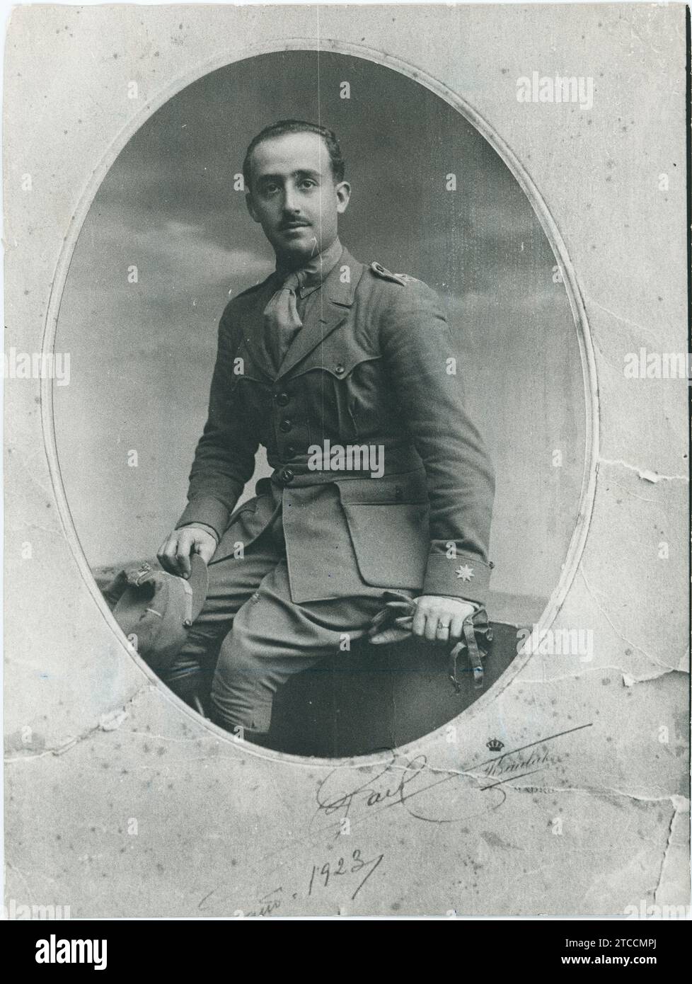 1923. Francisco Franco infantry commander. Credit: Album / Archivo ABC ...