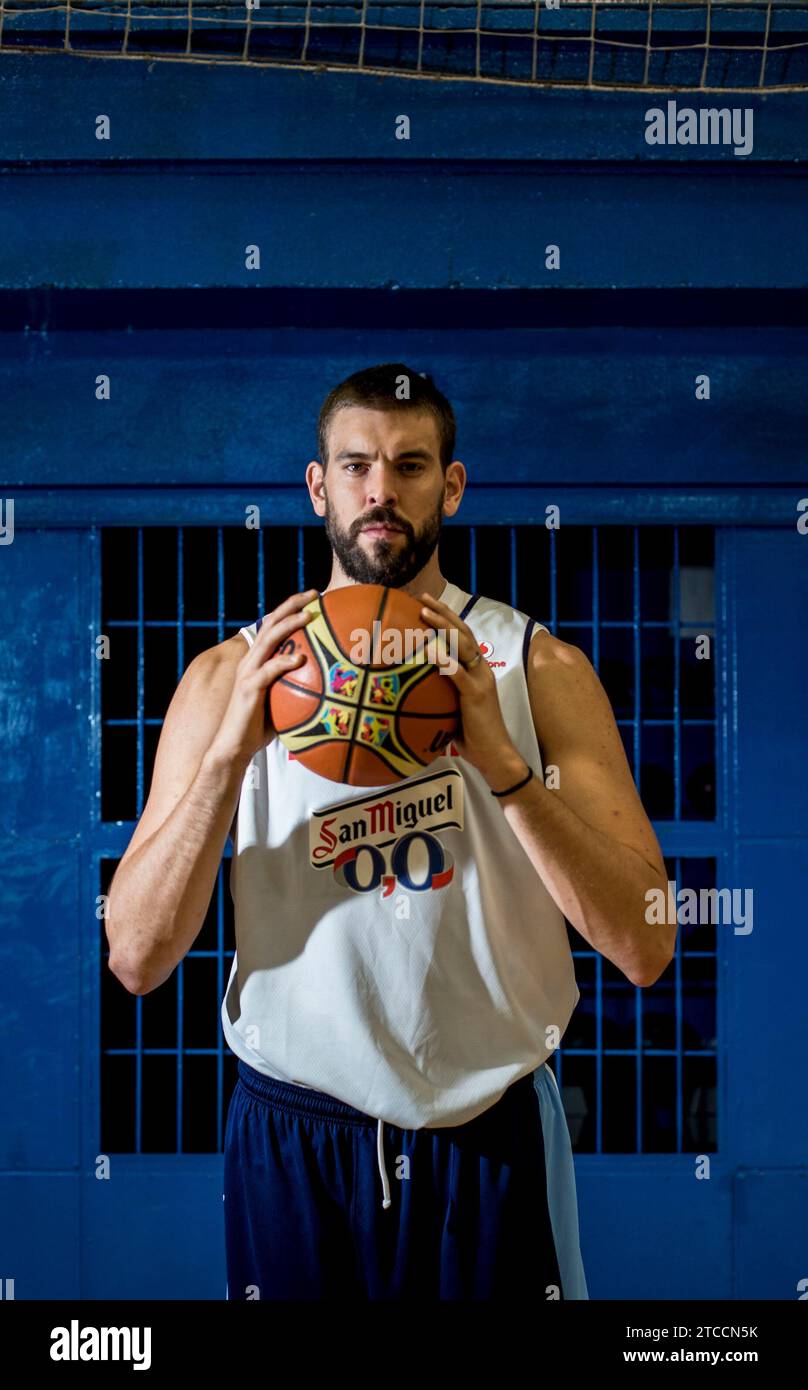 Madrid, July 26, 2014. Interview Marc Gasol, player of the Spanish ...
