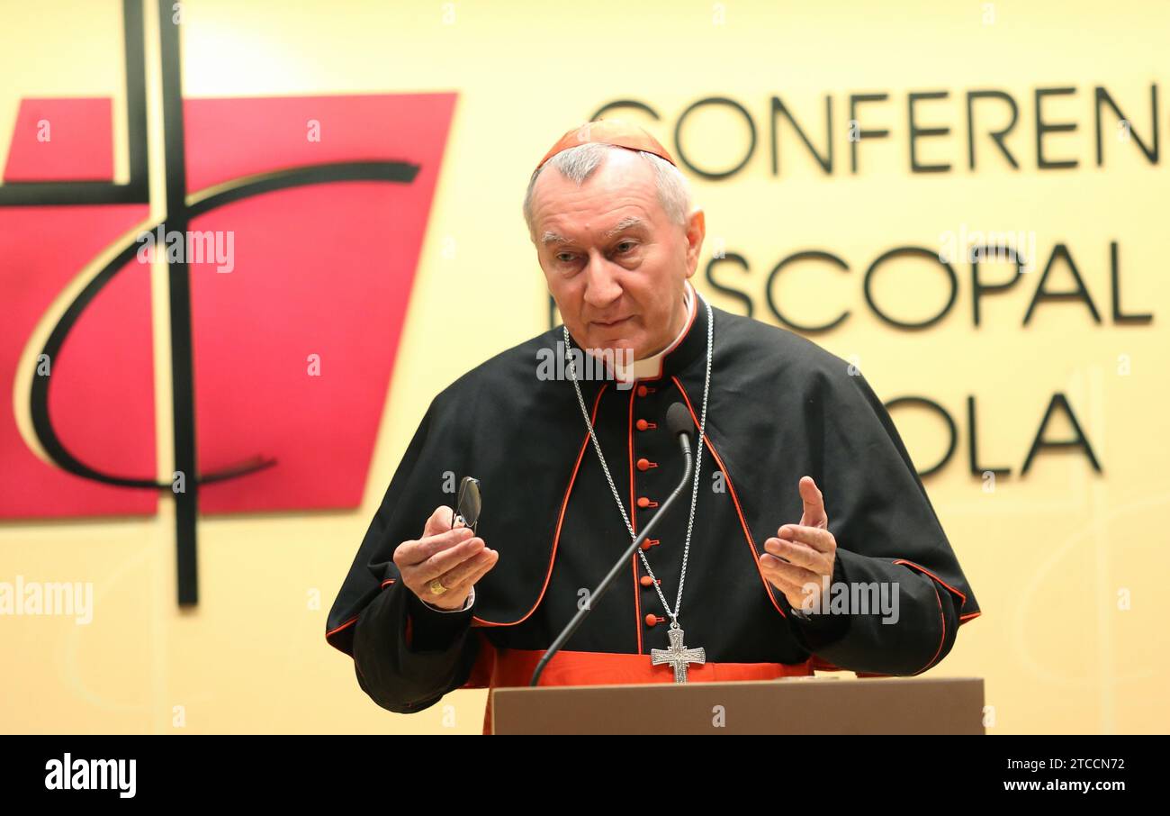 Madrid, 10/14/2016. Visit of Cardinal Pietro Parolin to the Episcopal ...