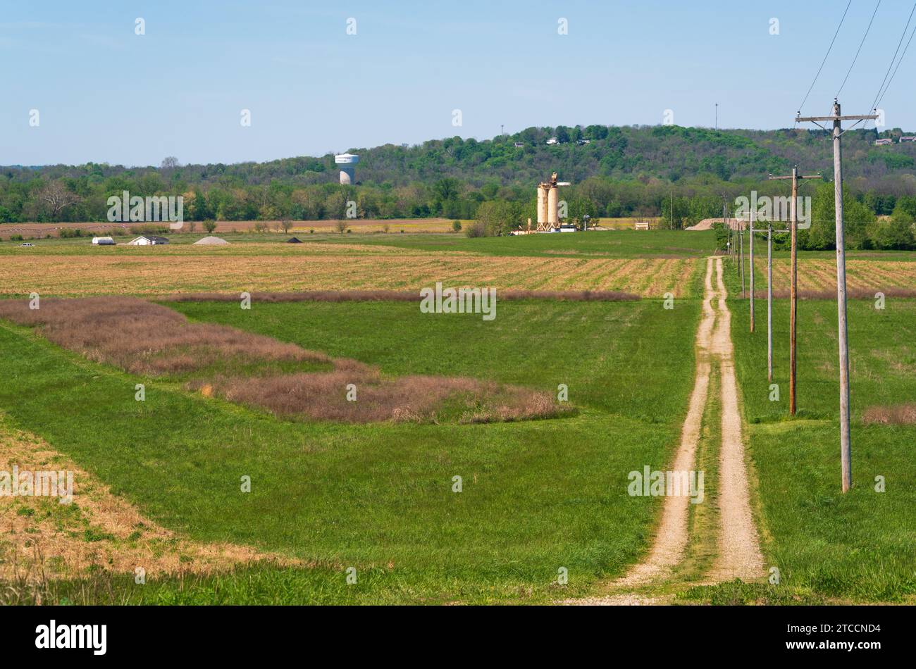 An Open Field at Hopewell Culture National Historical Park, Ohio Stock ...