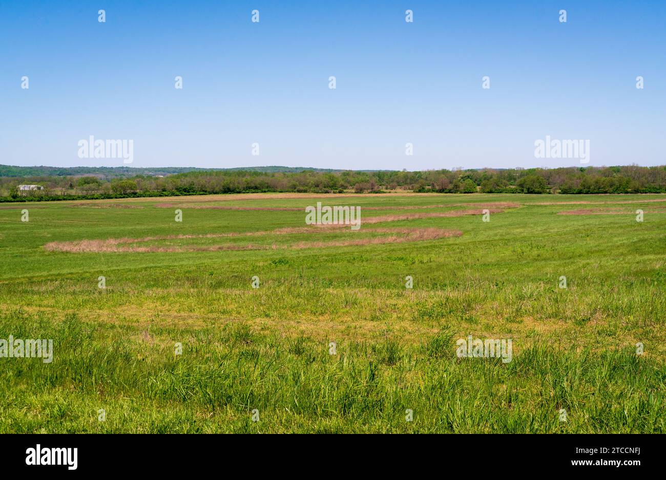 An Open Field at Hopewell Culture National Historical Park, Ohio Stock ...