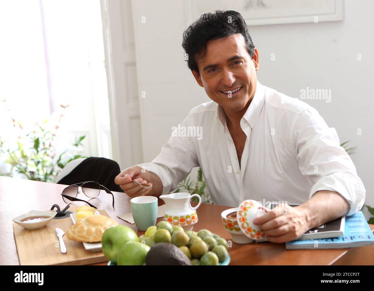 Madrid, 09/14/2016. Interview with Carlos Marín, singer of the Group ...