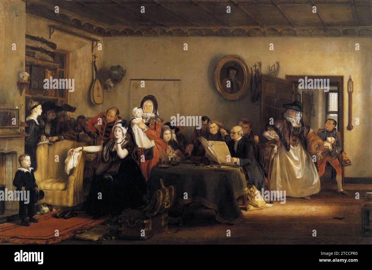 David wilkie reading of a will (1820) hi-res stock photography and ...