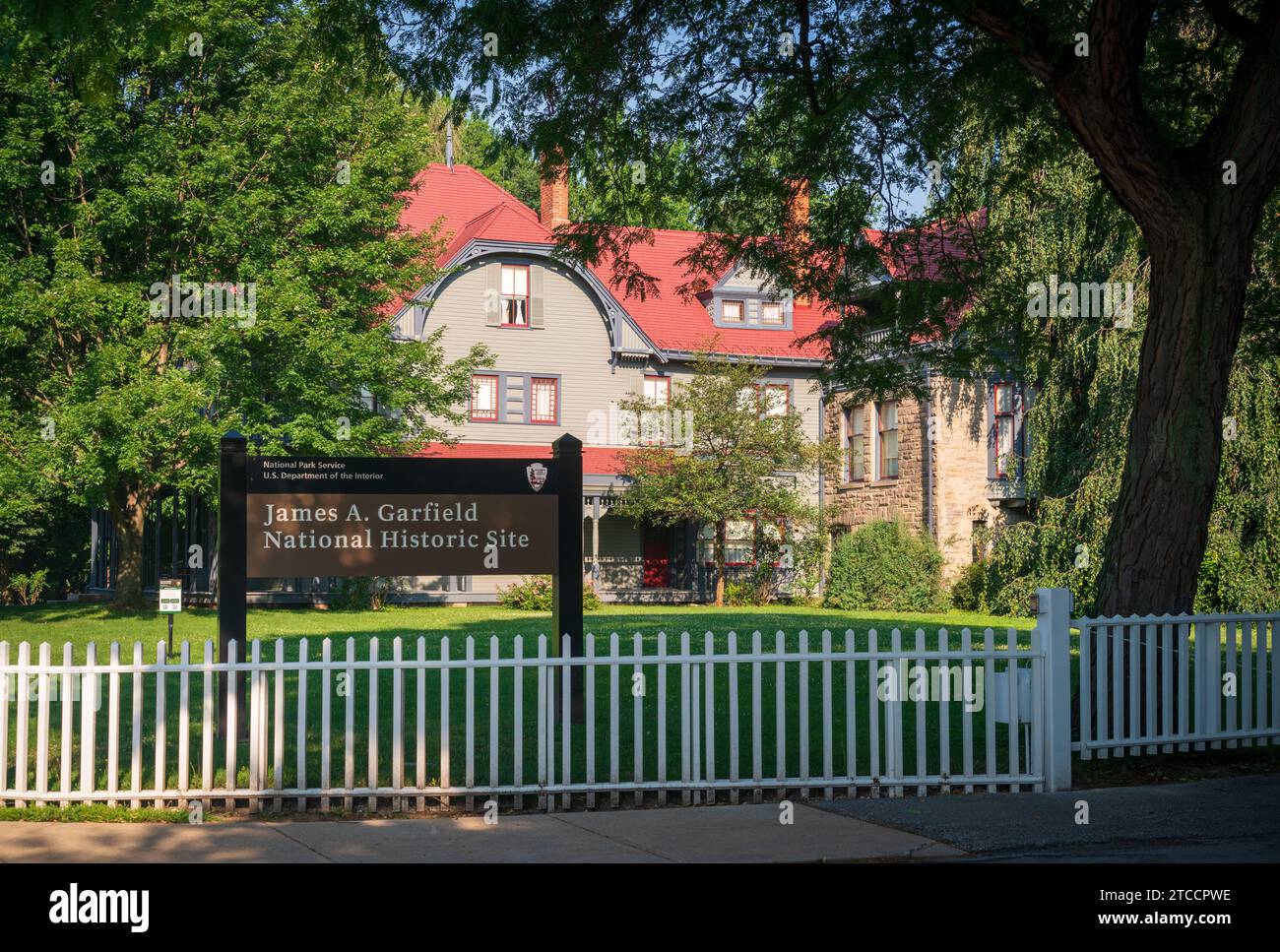 James A. Garfield National Historic Site in Mentor, Ohio Stock Photo ...