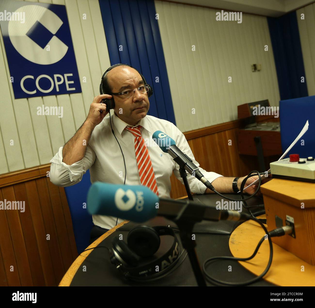 madrid, 3-21-2013.-angel exposito, presenter of the COPE news.-photo ...