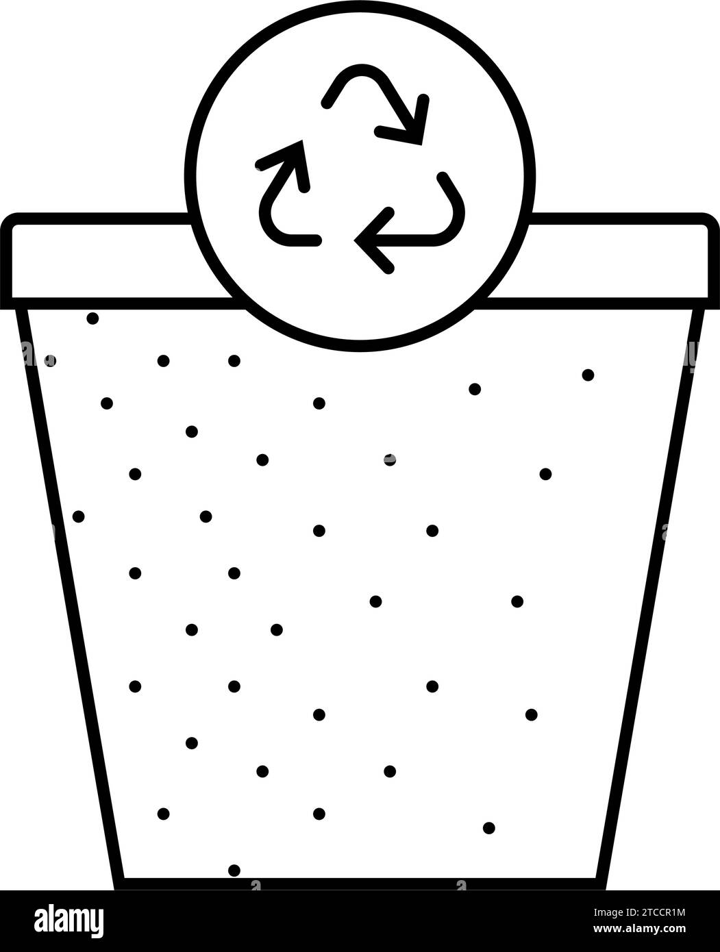 biodegradable materials environmental line icon vector illustration ...