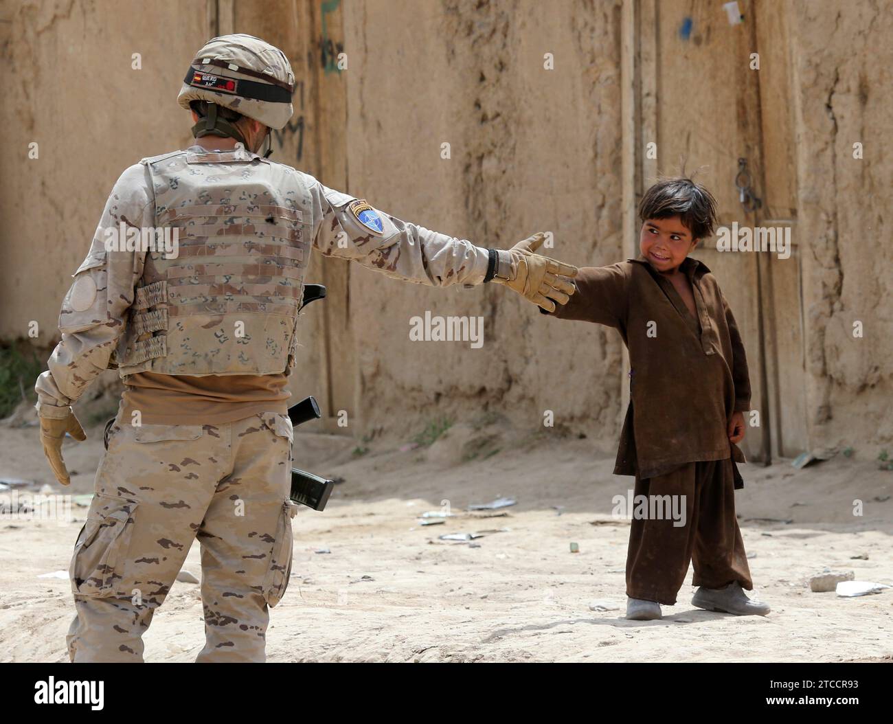 Afghanistan. 04/23/2013. The Spanish contingent deployed at the Qala-i ...
