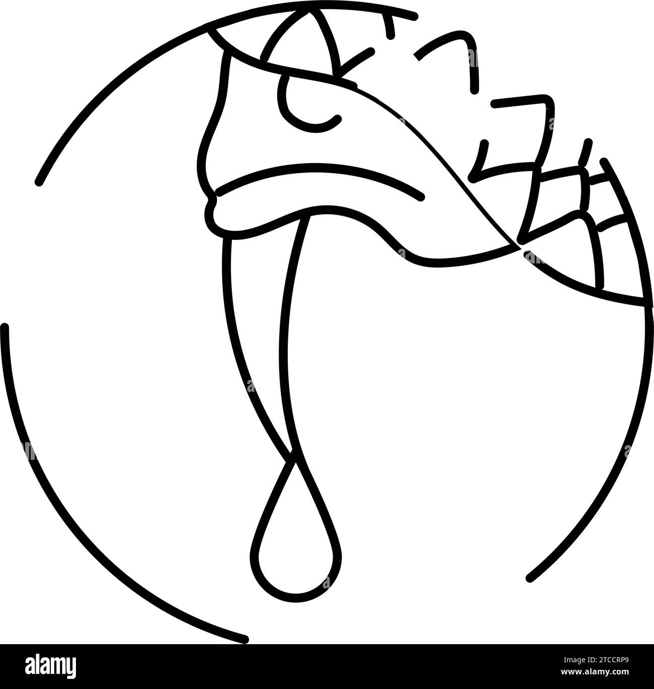 venomous snake animal line icon vector illustration Stock Vector Image ...