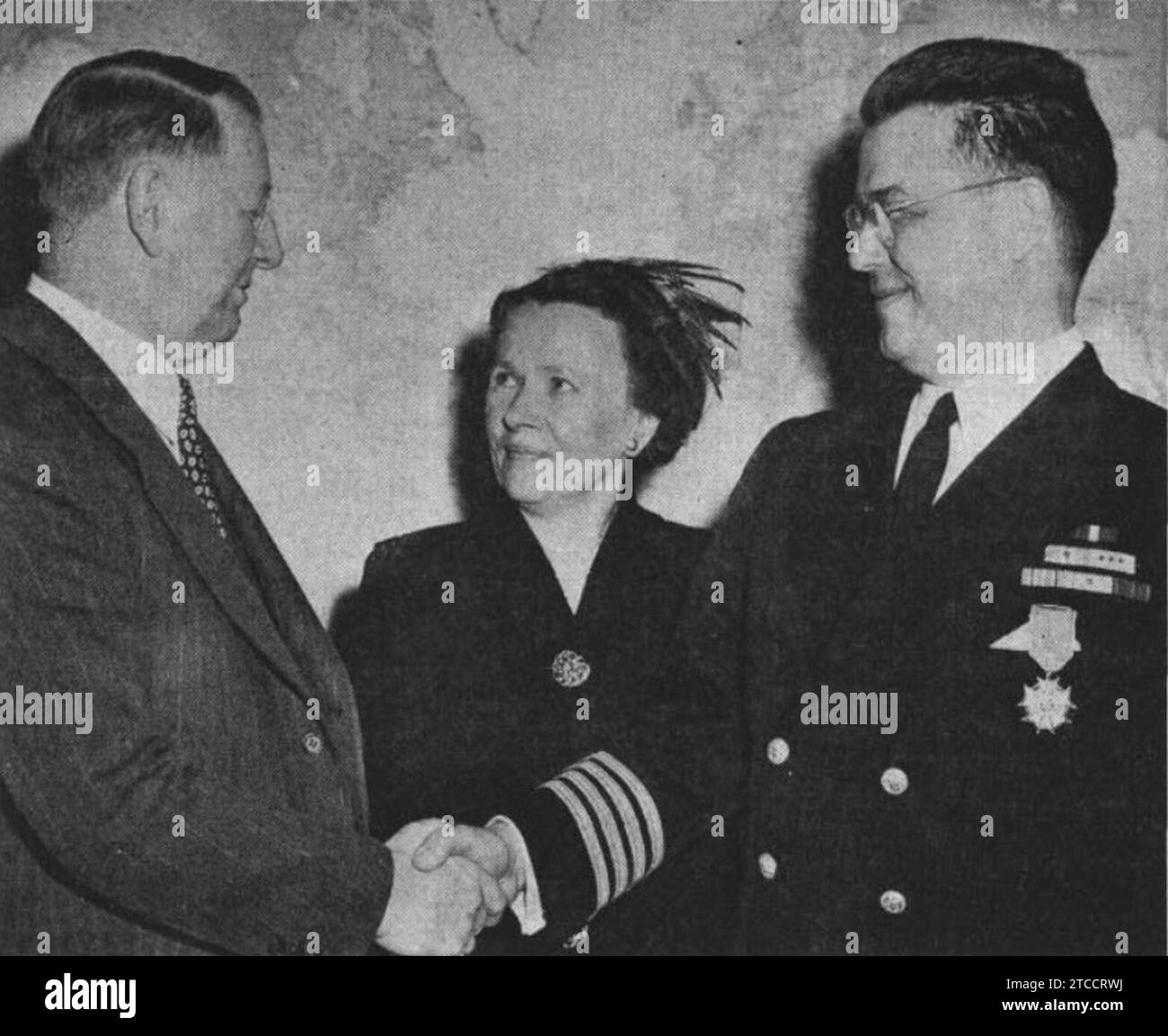 Willard A. Kitts received Legion of Merit from Secretary Frank Knox ...