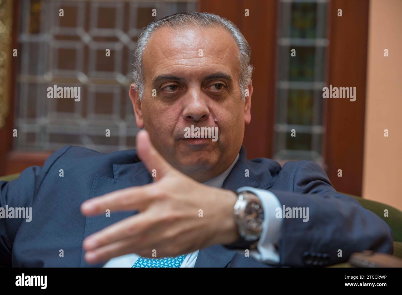 Seville, 07/18/2014. Interview with José Luis Saez, president of Fiba ...