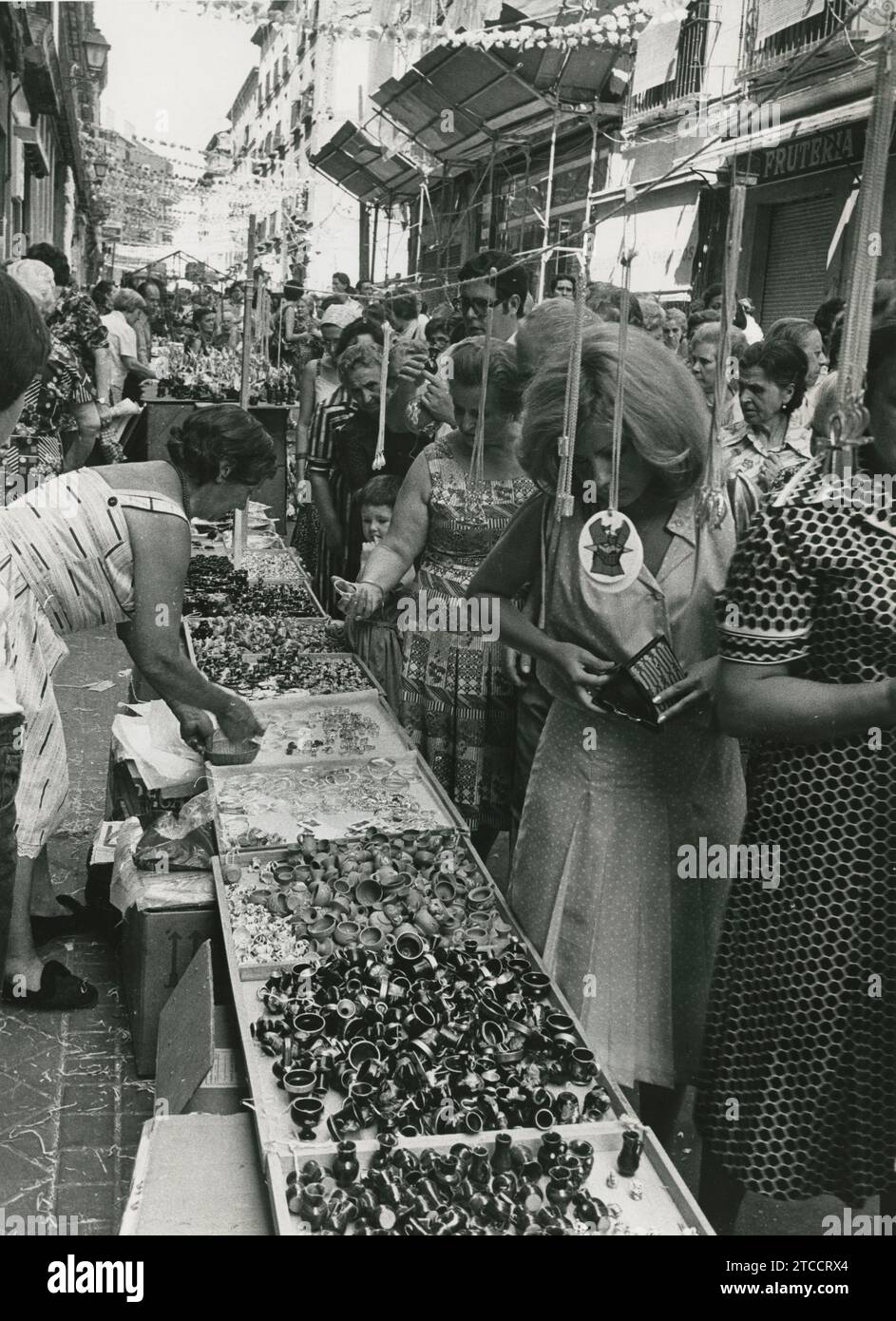Madrid, August 1978. Atmosphere at the La Paloma festival. Credit ...